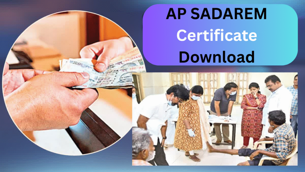 AP SADAREM Certificate Download With Aadhaar Card By Mobile Number ...